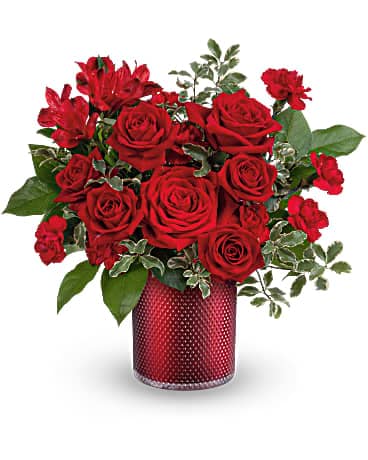 Radiant Crimson Bouquet – Olson's Flowers & Gifts