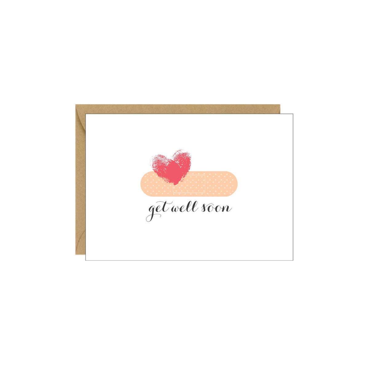 Get Well Soon Band Aid with Heart Thumb Enclosure Card – Olson's ...
